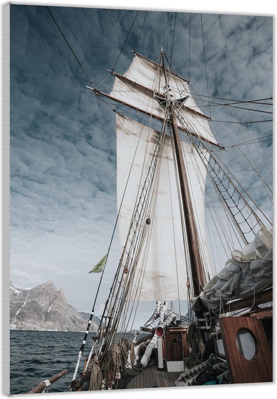Acrylglas –Zeilschip op Zee – 60x90cm (Wanddecoratie op Acrylglas ...