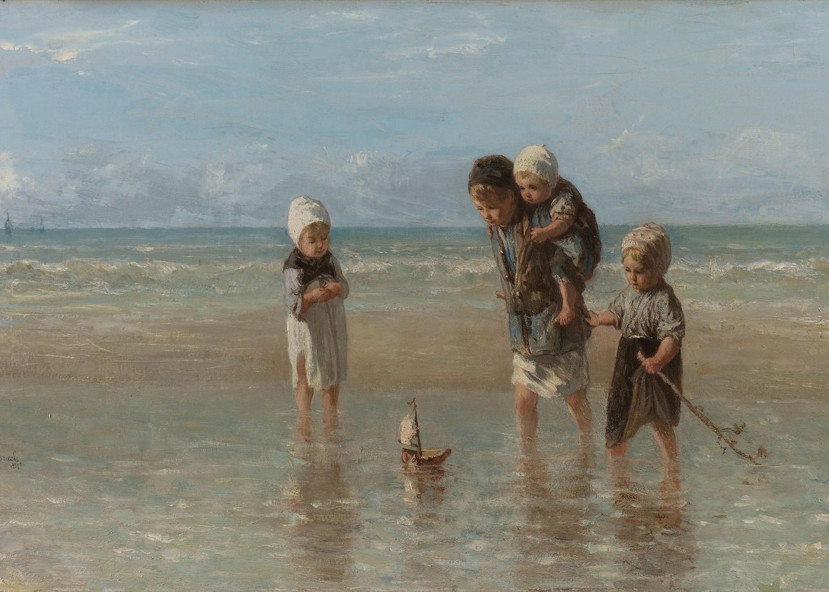 Poster Kinderen Der Zee - Jozef Israëls - Large 50x70 - Rijksmuseum ...