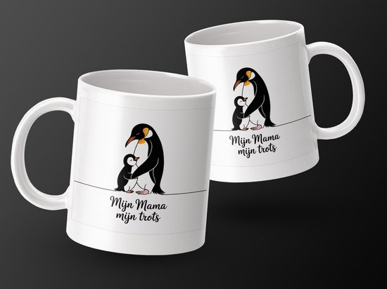 Mok Mijn Mama mijn trots Pinguïn Moederdag Cadeau | Lieve Mama Kind Mok ...