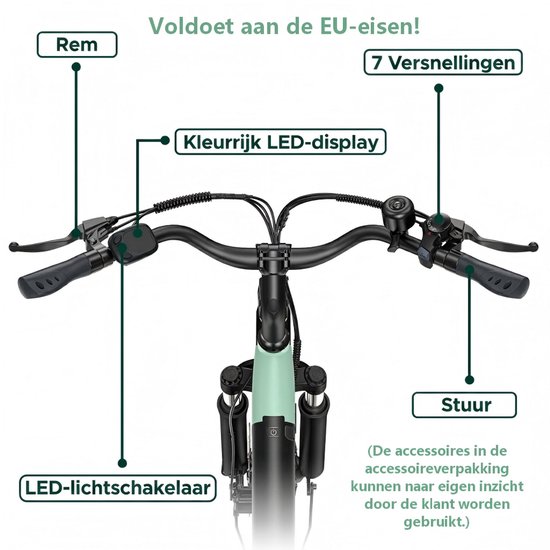 Vélo électrique Hillmiles Milecity 1 - Autonomie 80km - Batterie ...