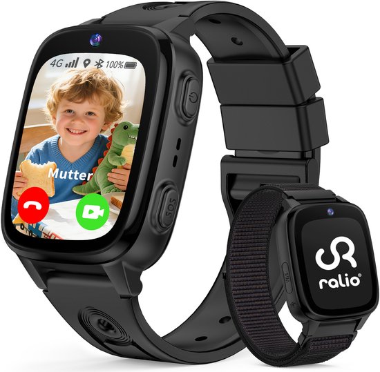 Ralio GPS horloge kind - 4G - Smartwatch Kinderen Met Simkaart - Video ...