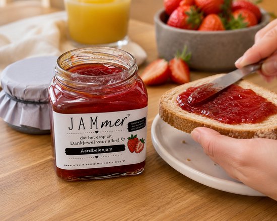 STREECK Aardbeienjam 340g - JAMmer Dat Het Erop Zit - Origineel Cadeau ...