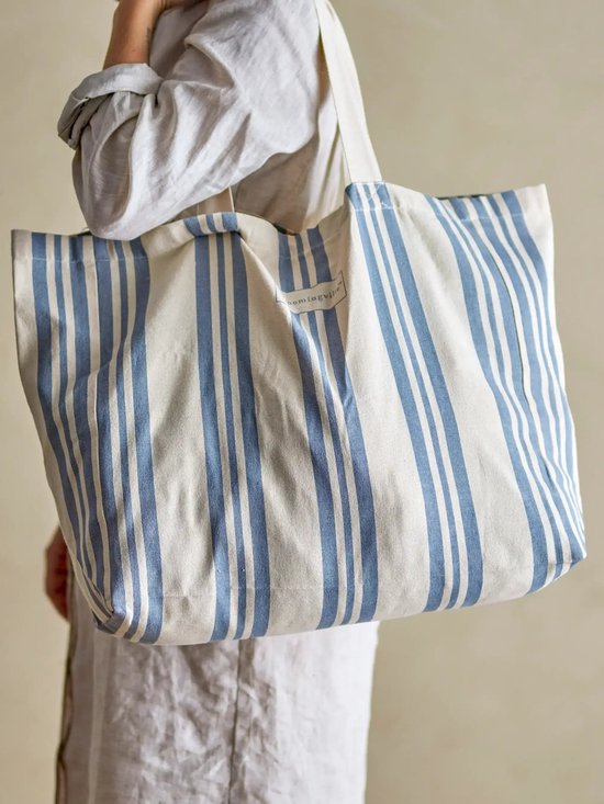 Shopper katoen blauw Trina | bol