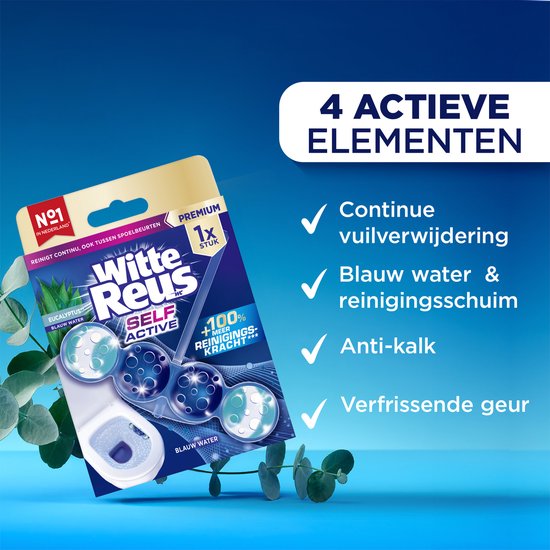 Witte Reus Self Active Eucalyptus 50g - WC blokjes - Voordeelverpakking ...