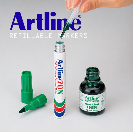 Artline 70 Permanent Marker - Doos 12 Stuks - Kogelpunt 1,5mm ...