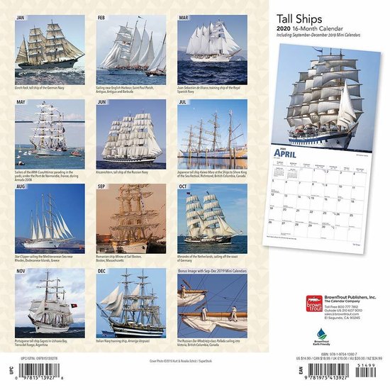 Tall Ships Kalender 2020 | bol.com