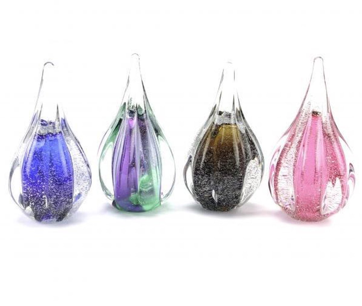 Urnencenter© Kristalglas Sparkle Mini Urn Roze Transparant - Urn - Urn ...