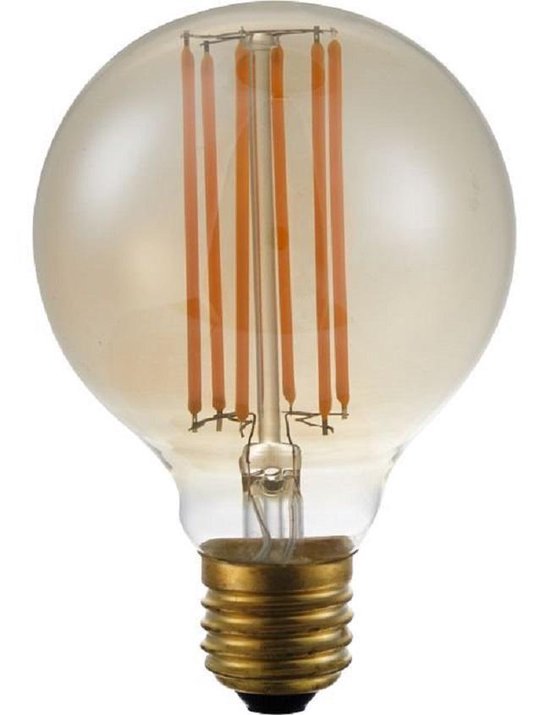 SPL LED Filament Globe GOLD 80mm - 5,5W / DIMBAAR 2200K | bol.com