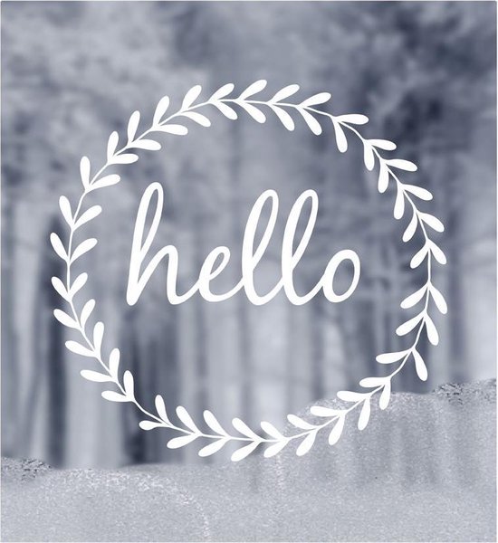Delight Department Hello raamsticker | bol.com