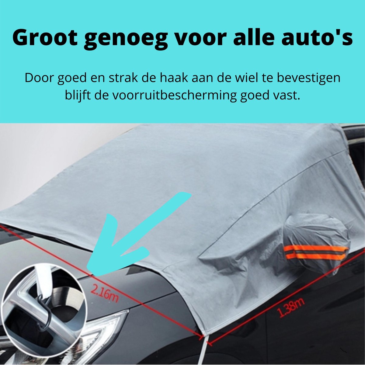 Anti vries deken auto - Anti-ijsdeken - Vorstbeschermer - Autoruit ...