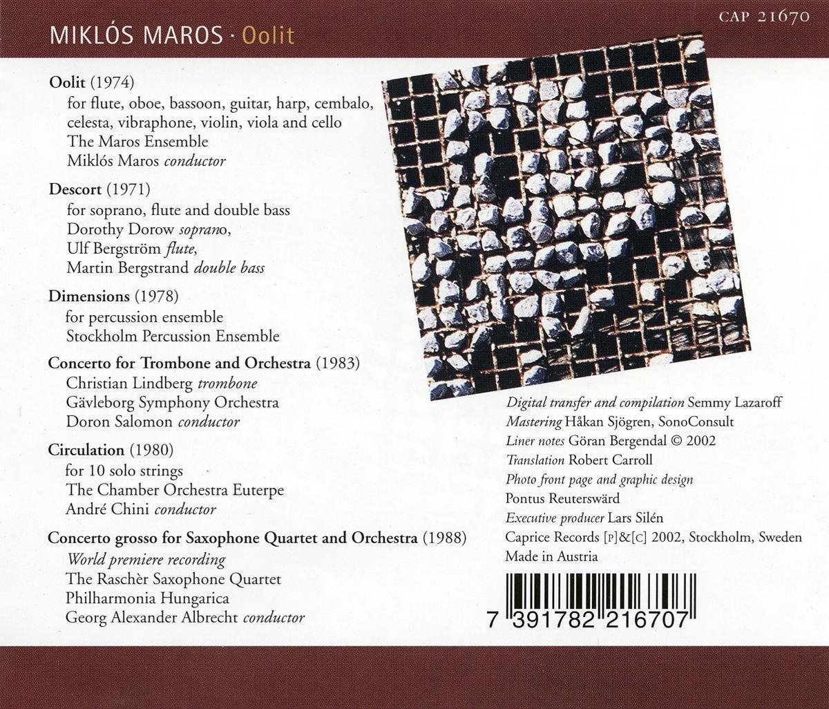 Oolit, Miklos Maros | CD (album) | Muziek | bol.com