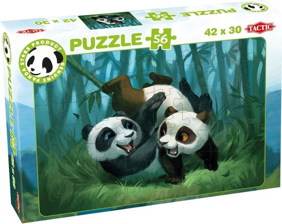 Tactic Panda Stars Puzzel Playtime - 56 stukjes | bol.com