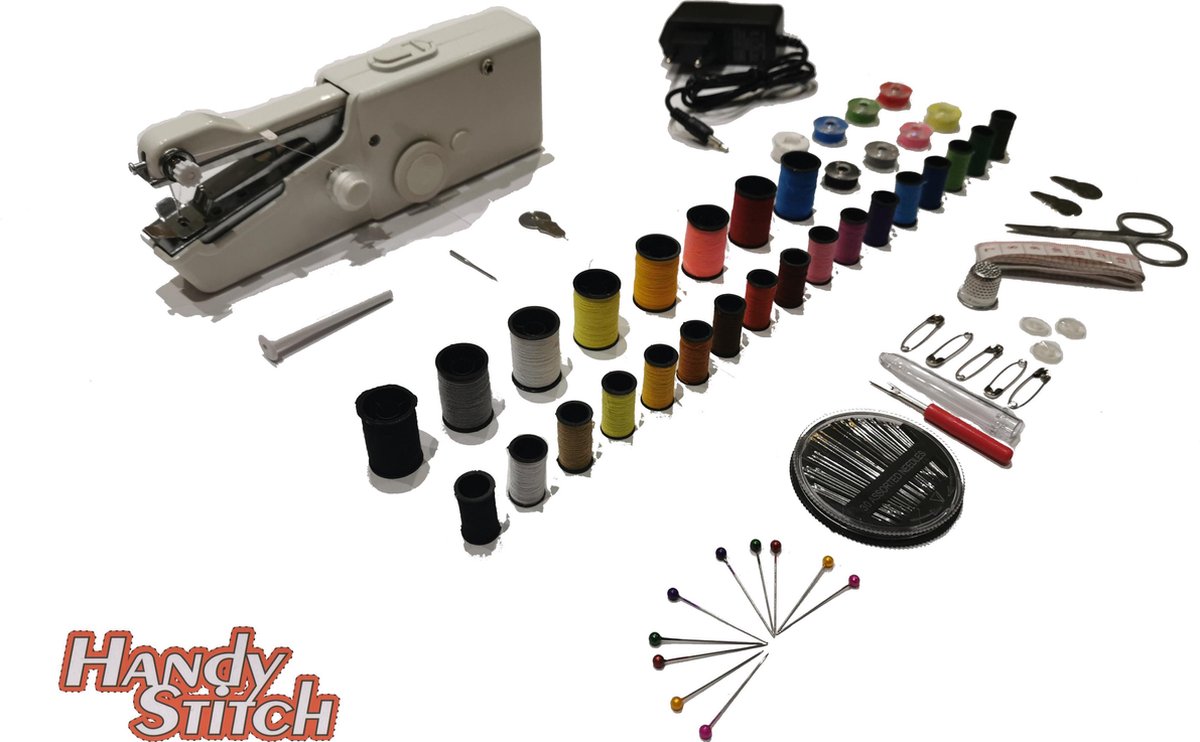 Handy Stitch - PREMIUM Handnaaimachine met Adapter en 92 Delige ...