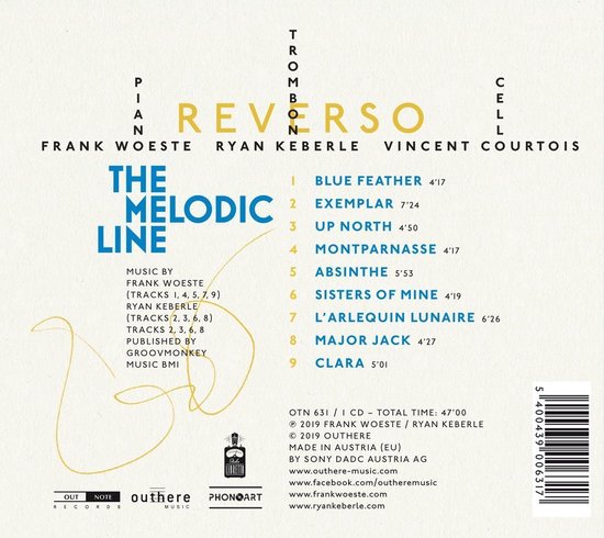 Frank Woeste, Ryan Keberle, Vincent Courtois - The Melodic Line (CD ...