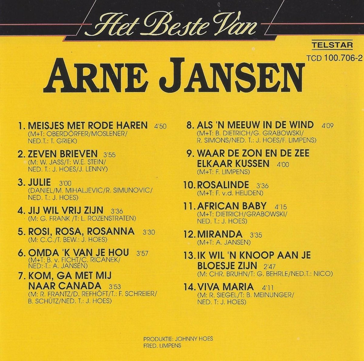 Het Beste van Arne Jansen, Arne Jansen | CD (album) | Muziek | bol.com