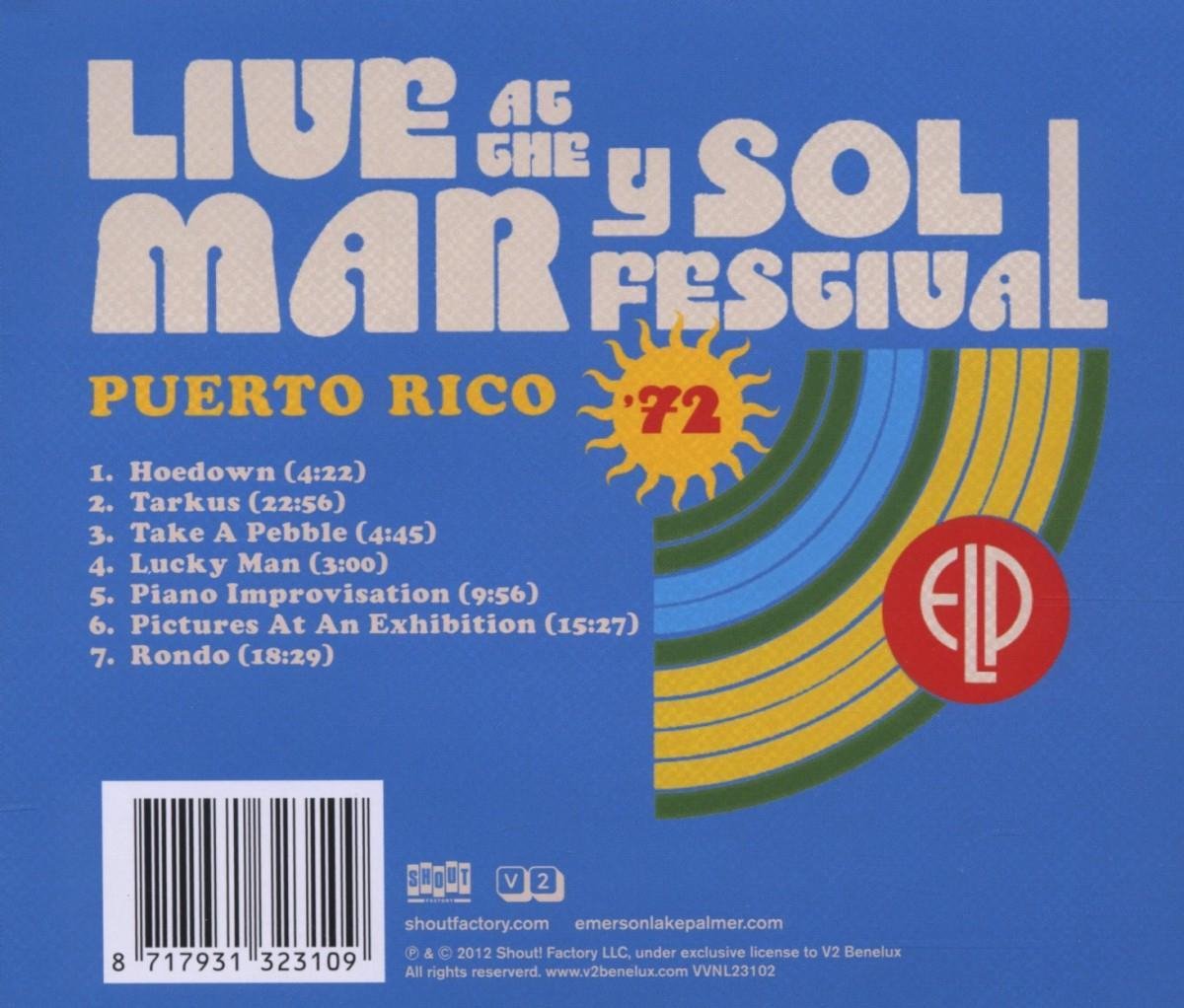 Live At The Mar Y Sol Festival, Lake & palmer Emerson | CD (album ...