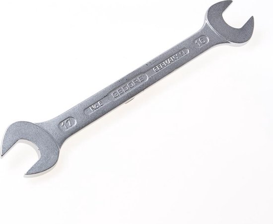 Gedore 6066260 6 16X17 Dubbele steeksleutel 16 - 17 mm DIN 3110 | bol
