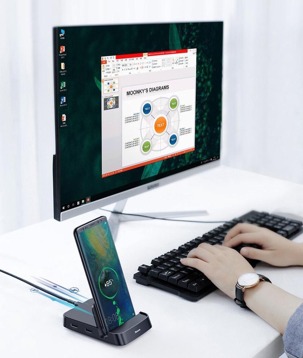 7 in 1 USB C Docking Station - Intelligente Hub Geschikt voor ...
