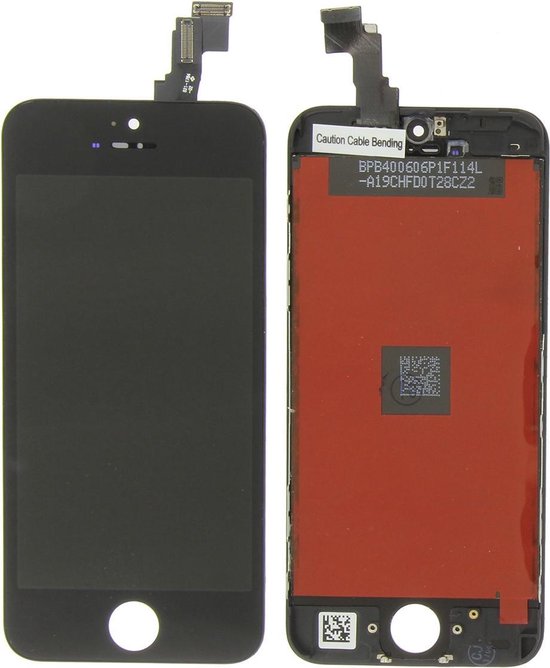 iPhone 5c LCD Scherm screen met touchscreen digitizer zwart Easy fix ...