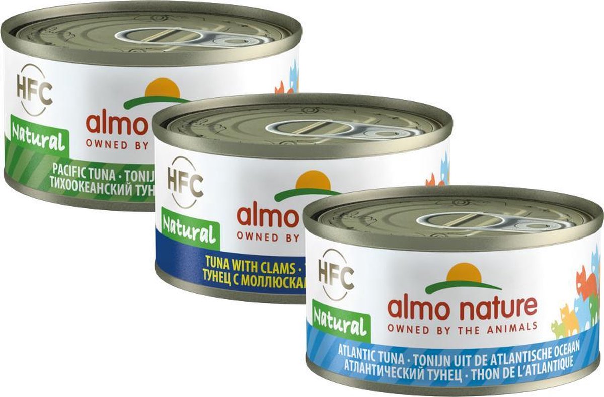 Almo Nature Natvoer voor Katten - HFC Natural - 24 x 70g - Tonijn uit ...