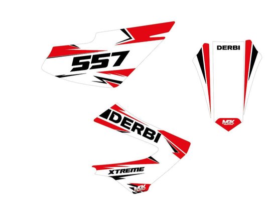 bol.com | Derbi Senda Xtreme Stickerset FAST
