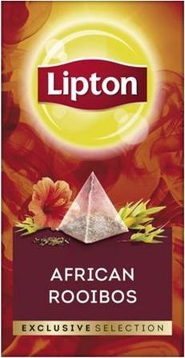 Lipton - Exclusive selection Afrikaanse rooibos thee - 25 Pyramide ...