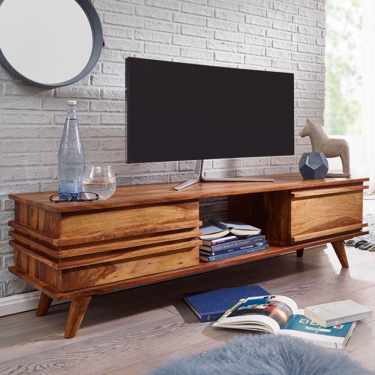Nancy's Tv Kast - Tv Kast Meubel - Tv Kasten - Tv Meubels Sheesham Hout ...