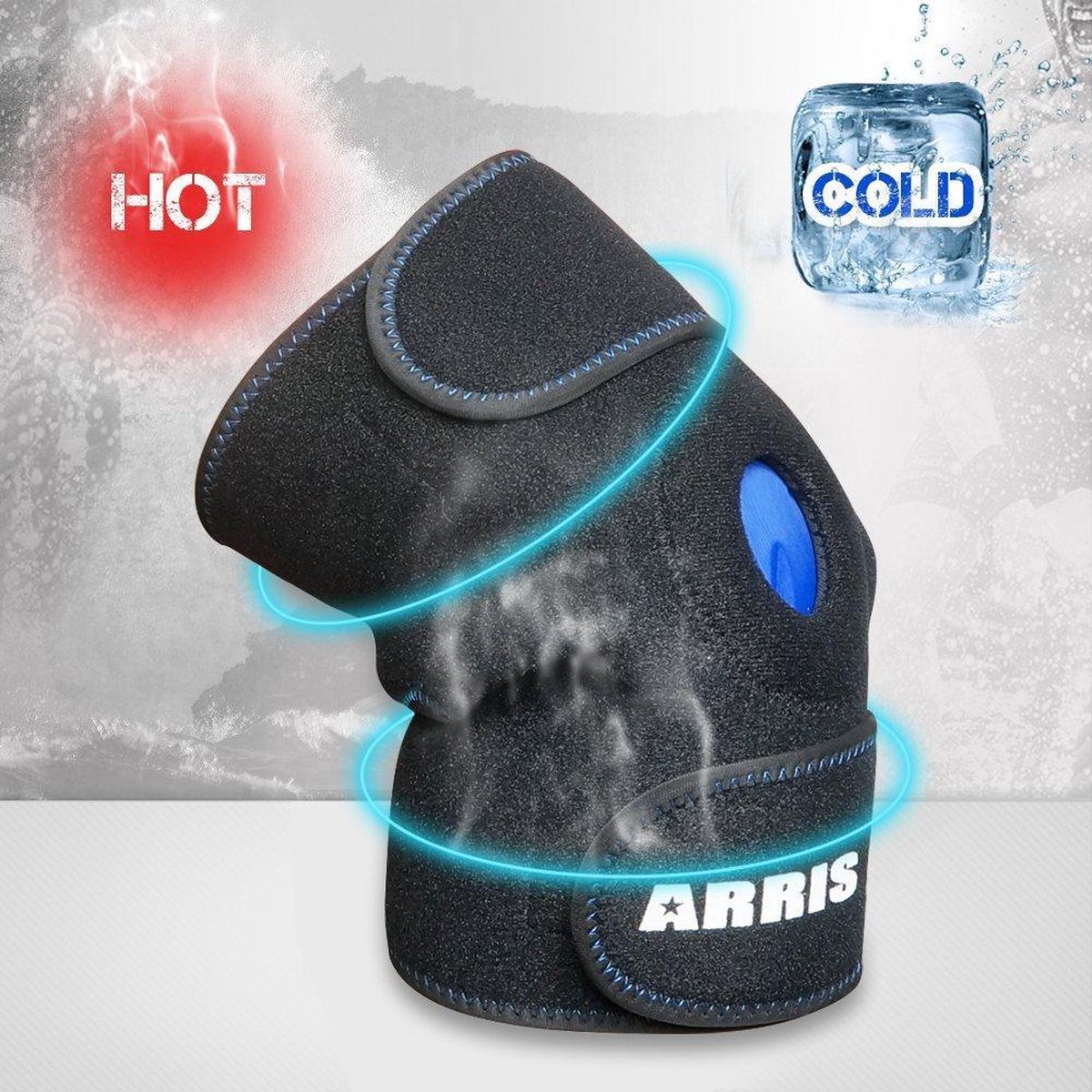 Kniebrace Knieband Met Ice Pack Comfortabel Koelen - Compressie Bij ...