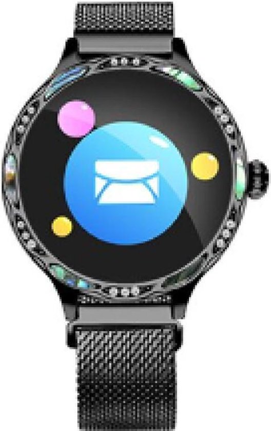 Nieuw Belesy® - Stijlvolle Smartwatch Dames - Zwart - Staal ...