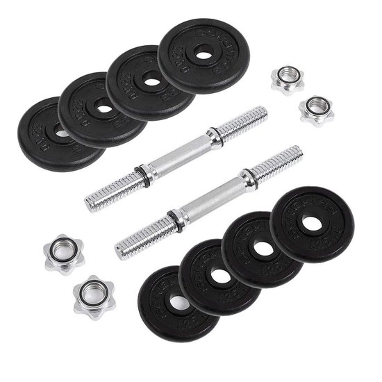 Nancy's Verstelbare Dumbellset - 2 x 10KG Set - Dumbell Extra Stevig ...