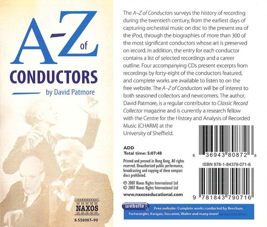 Az Of Conductors By David Patmore, David Patmore | CD (album) | Muziek ...