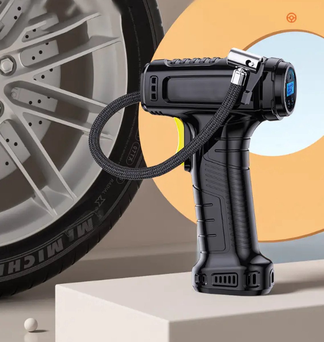 Draagbare Compressor - Bandenpomp – Compressor - Draadloze Compressor - 12V... | bol.com