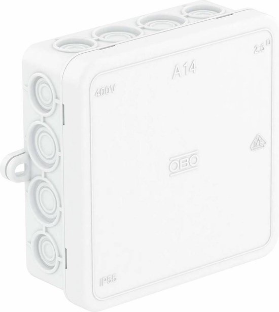 OBO Bettermann 2000390 Verdeeldoos (l x b) 100 mm x 100 mm 1 stuk(s) | bol