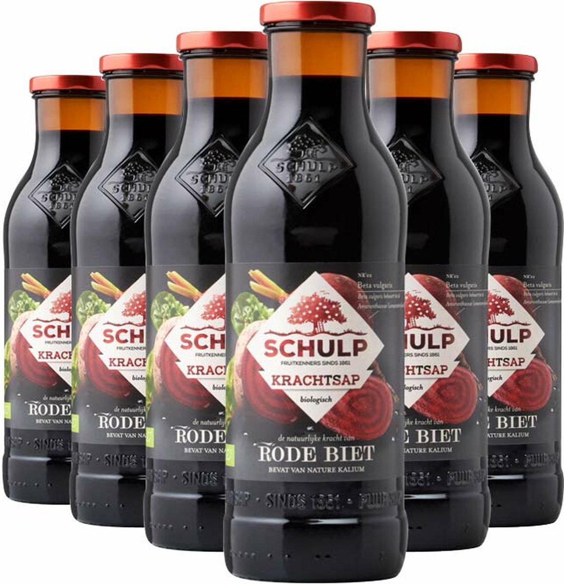 Schulp Rode Bietensap Puur Krachtsap Biologisch 6 x 0,75 liter | bol