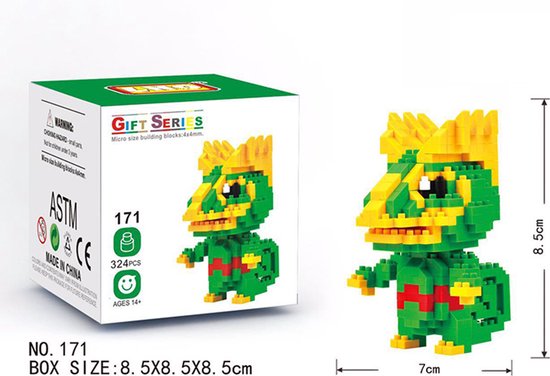 Micro Bricks - Pokemon bouwsteen modellen- 330 stenen - Kecleon | bol.com
