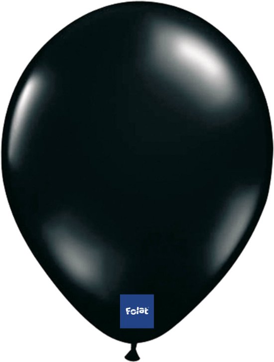 Folat - Folatex ballonnen Zwart 30 cm 100 stuks | bol