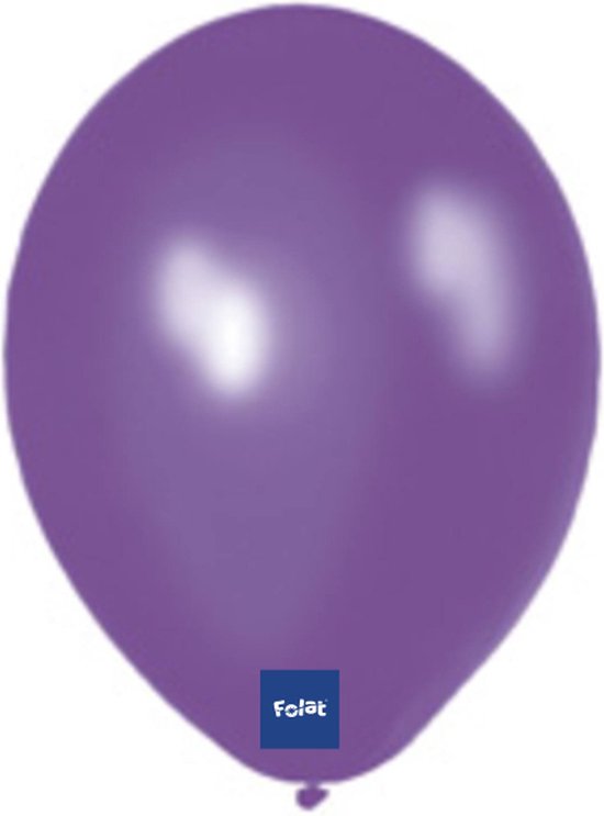 Folat - Folatex ballonnen Metallic Paars 30 cm 100 stuks | bol