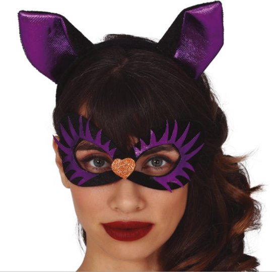 Fiestas Guirca - Masker Kat met tiara | bol.com