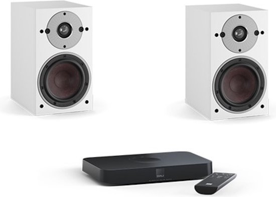 Combi deal DALI Oberon 1 C + Soundhub Compact Bundel - Wit | bol