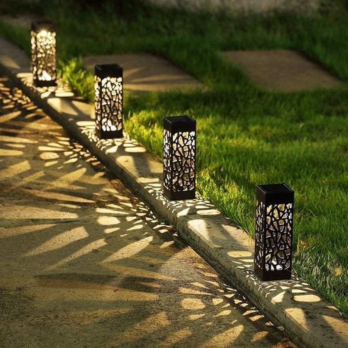 Tuinlamp Solar 6 stuks- balkon tuin terras sierverlichting-... | bol.com