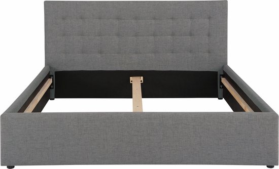 Hamar|Bed 180x200 cm in Grey Fabric | bol