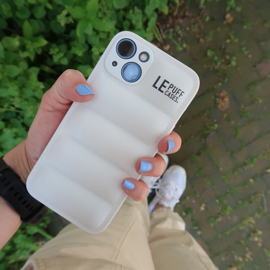 Hoesje iPhone 12 Pro Max - Puffer Case - Phone Case - Apple - Wit | bol