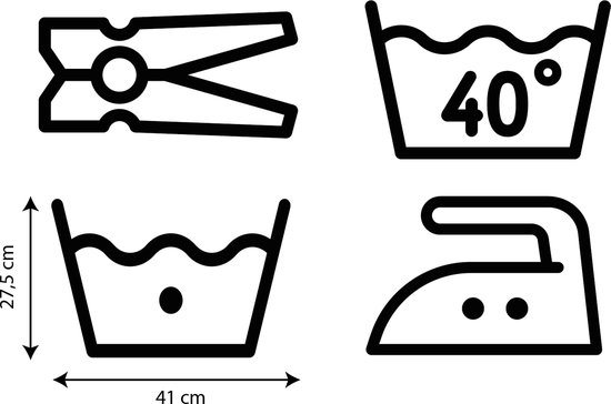 Stickerkamer® | Muursticker washok XL | Symbolen | Grote stickers ...