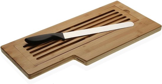 Snijplank Versa 23 x 2 x 50 cm Staal Bamboe | bol