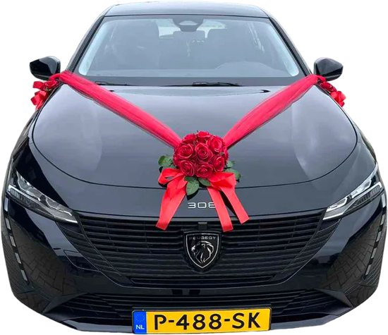 AUTODECO.NL -NICOLE ROOD Luxe trouwauto decoratie - trouwauto ...