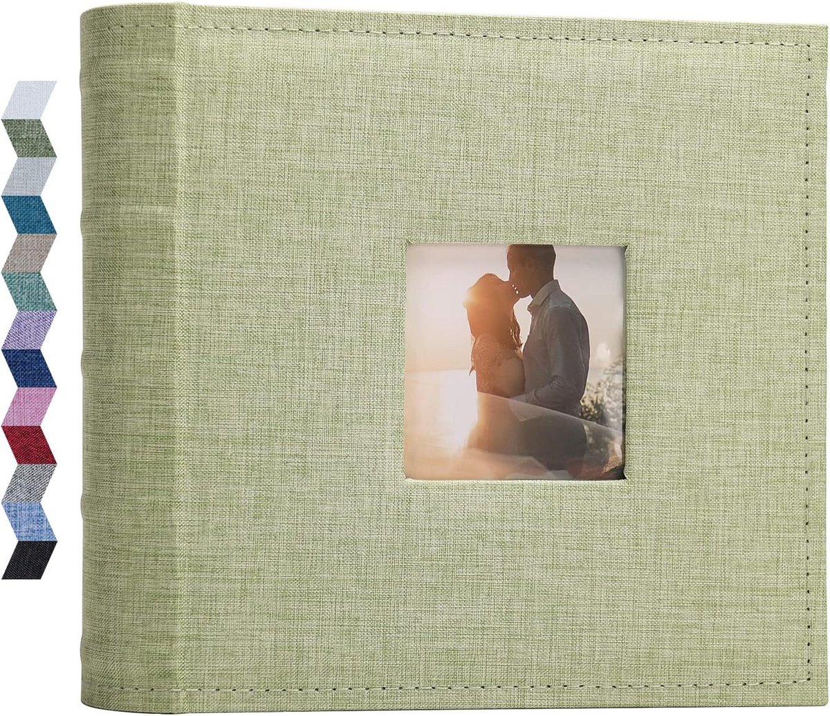 Fotoalbums 10x15 200 Zakken Linnen Frame Cover met Memo Gebieden ...