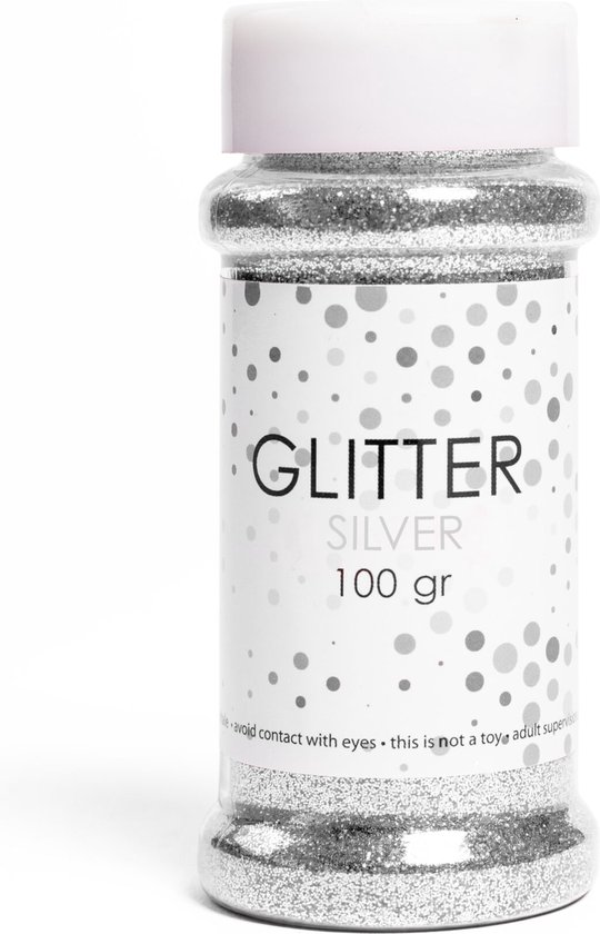 Glitter Zilver 100 gram - Knutselen Glitters | bol