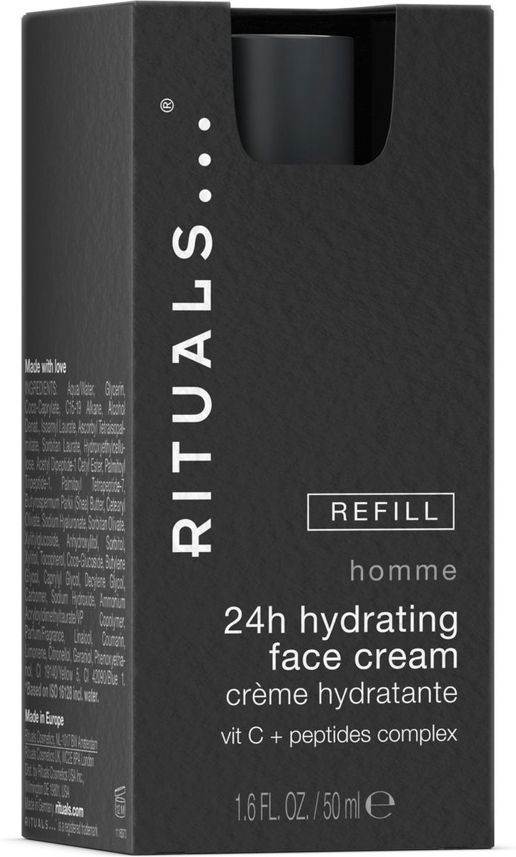 RITUALS Homme 24h Hydrating Face Cream Refill - 50 ml | bol