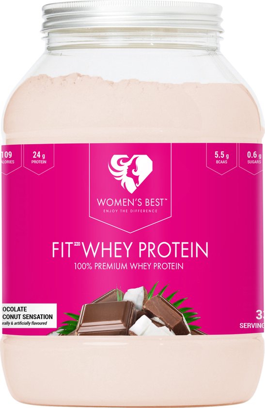 Fit Pro Whey Protein (1000g) Chocolate Coconut Sensation | bol.com