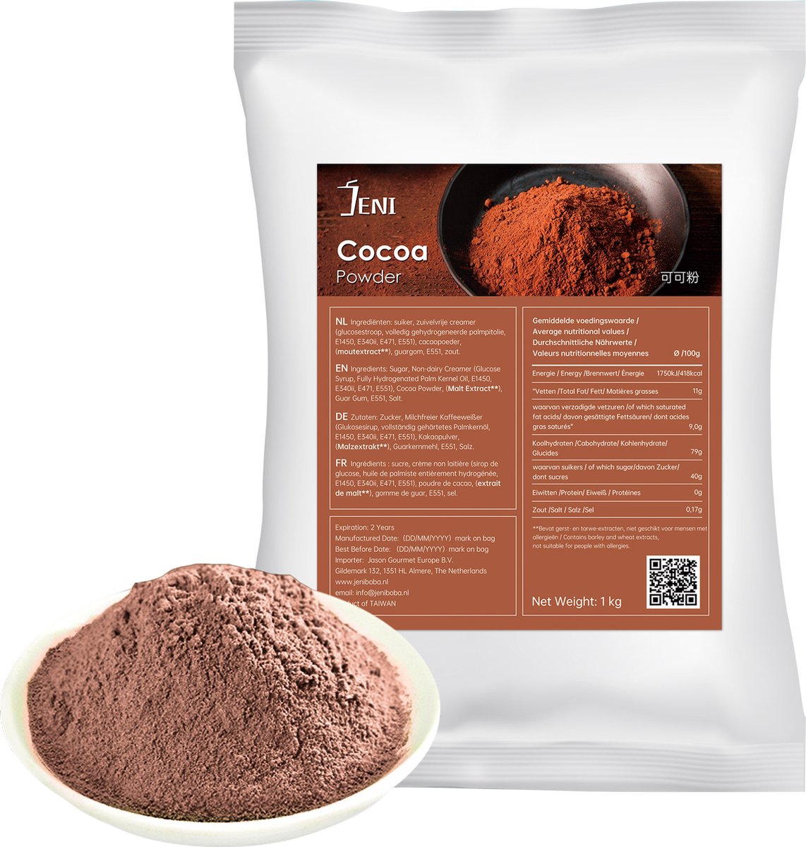 Bubble Tea Powder | Milk Shake Powder | Chocolademelk | JENI Cocoa ...